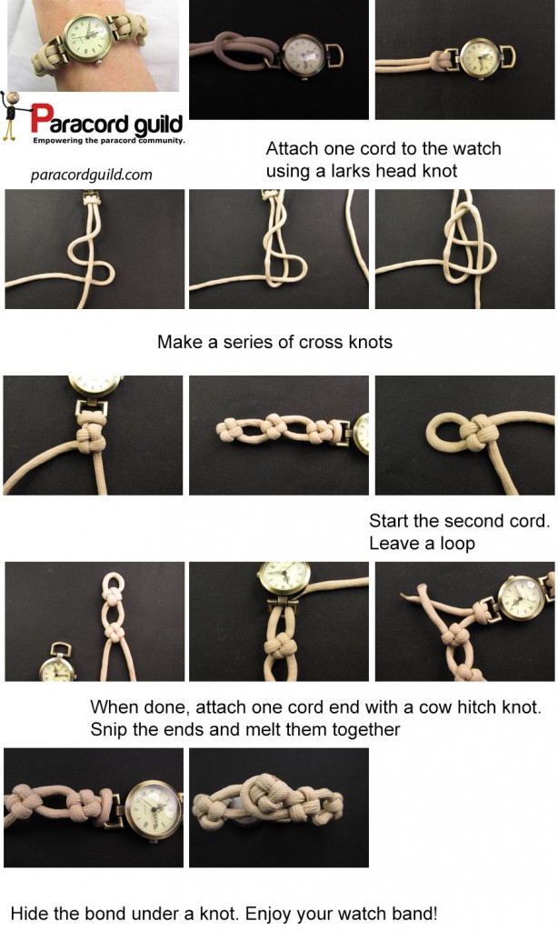 How to make a paracord watch band - Paracord guild