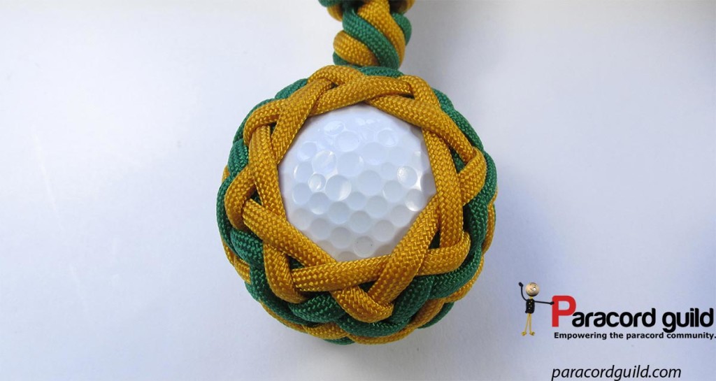 Golf ball paracord key fob - Paracord guild